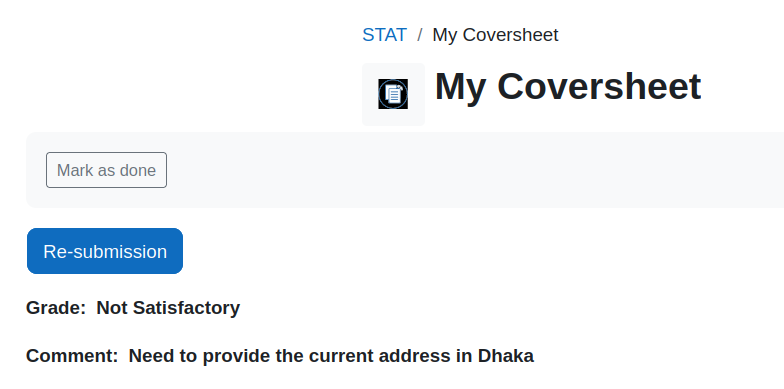 Moodle Coversheet - eLearning 23